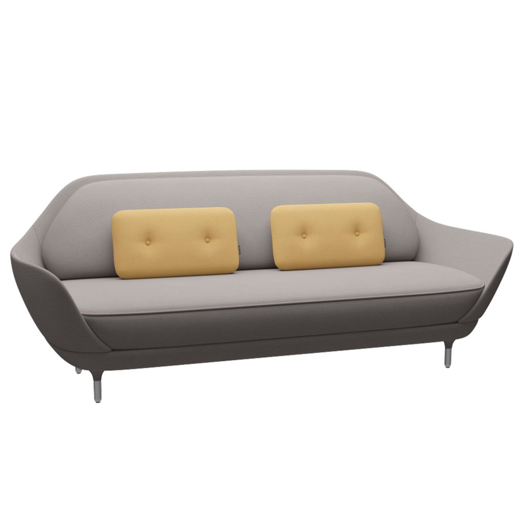 Sofa Favn Jaime Hayon Fritz Hansen fastpolstret stof model - Indbo Møbler