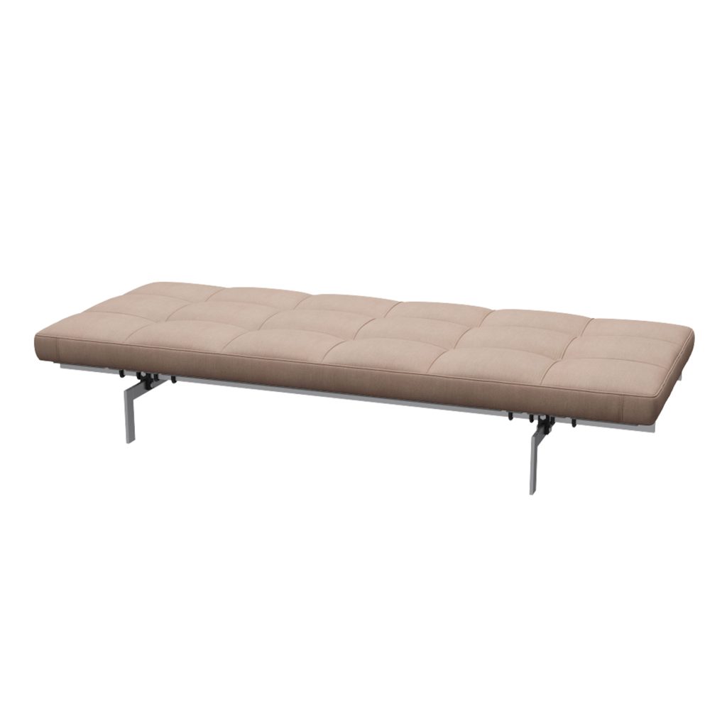 PK80 daybed Poul Kjærholm Fritz Hansen stålstel polstret hynde - Indbo ...