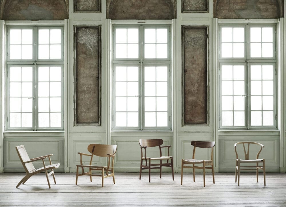 Stol CH26 skrivebordsstol Wegner 1950 for Carl Hansen træstel eg-valnød