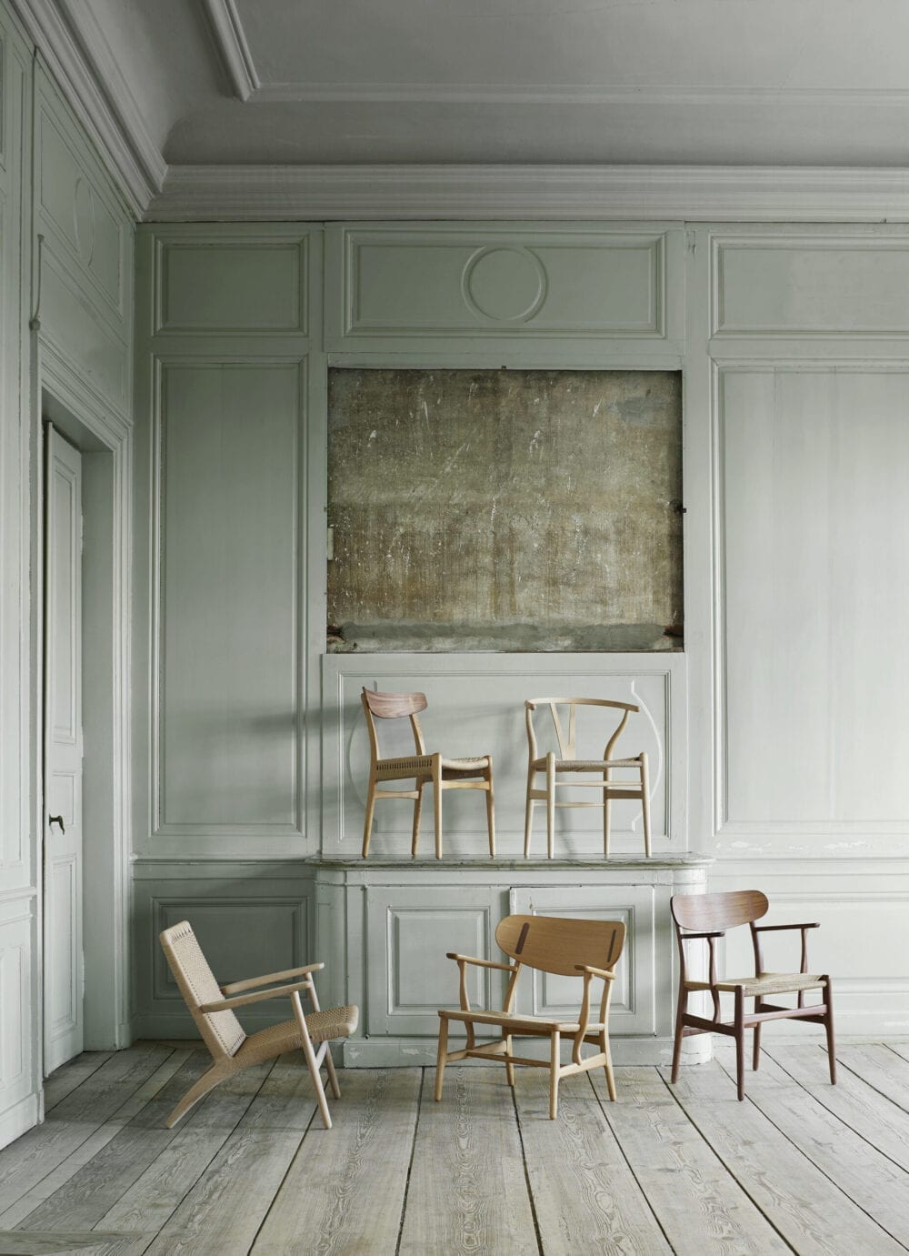 Stol CH26 skrivebordsstol Wegner 1950 for Carl Hansen træstel eg-valnød