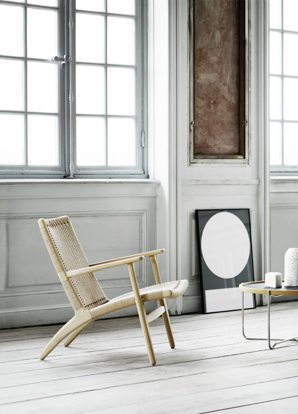 Bakkebord CH417 Wegner stålstel laminat finér plade carl hansen - Indbo ...